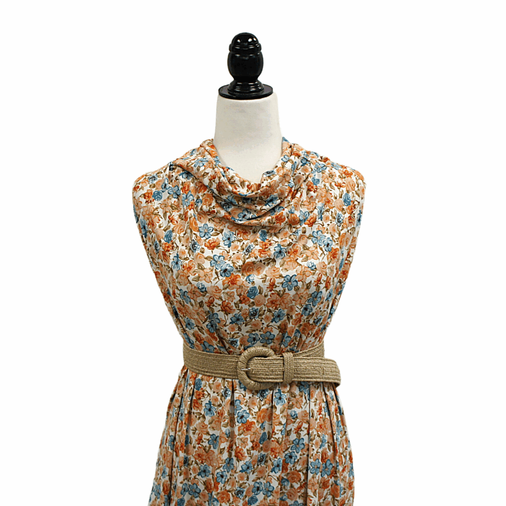 DTY Rust & Aqua Floral - Elegant Fabrics